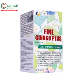 Thuốc Fine Ginkgo Plus - Tăng tuần hoán máu, tăng chức năng não bộ