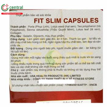 Thuốc Fit Slim Capsules đốt cháy chất béo và giảm mỡ bụng hiệu quả