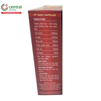 Thuốc Fit Slim Capsules đốt cháy chất béo và giảm mỡ bụng hiệu quả