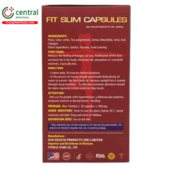 Thuốc Fit Slim Capsules đốt cháy chất béo và giảm mỡ bụng hiệu quả
