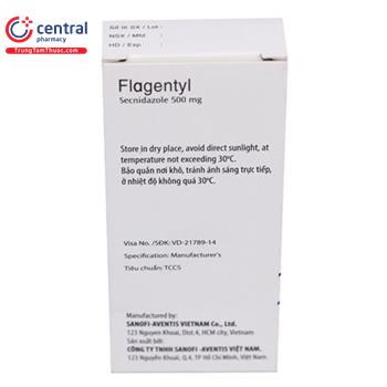 Thuốc Flagentyl 500mg - Thuốc điều trị amip gan và viêm âm đạo