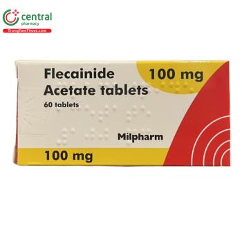 Thuốc Flecainide Acetate Tablets 100mg Milpharm chống loạn nhịp tim