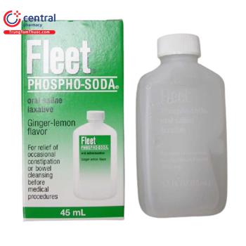 Thuốc nhuận tràng đường uống Fleet Phospha-Soda 45ml hương gừng chanh