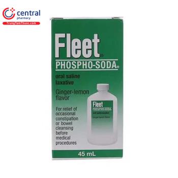 Thuốc nhuận tràng đường uống Fleet Phospha-Soda 45ml hương gừng chanh