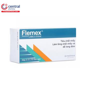 [CHÍNH HÃNG] Thuốc Flemex 375mg trị rối loạn hô hấp và viêm xoang