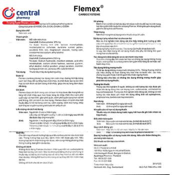 Thuốc Flemex 60ml - Thuốc điều trị rối loạn hô hấp, viêm xoang