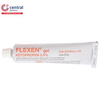 Thuốc Flexen gel - Thuốc giảm đau do cơ, gân, khớp, chấn thương