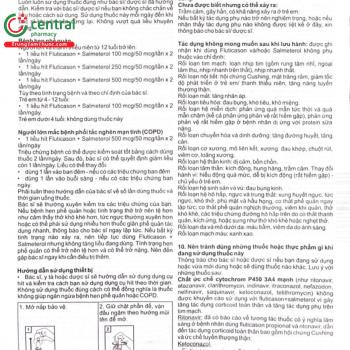 Thuốc Fludalt Duo 250mcg/50mcg - Điều trị hen phế quản