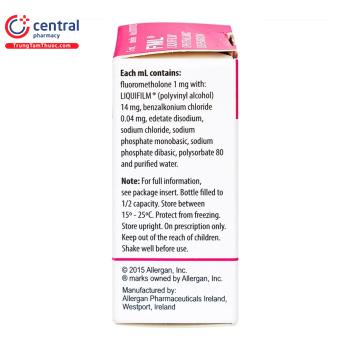 Thuốc nhỏ mắt FML Liquifilm 0.1% 5ml - Điều trị viêm bờ mi