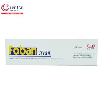 [CHÍNH HÃNG] Thuốc Foban Cream 15g trị viêm nang, vết bỏng nhẹ