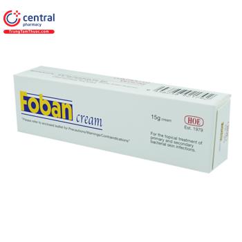 [CHÍNH HÃNG] Thuốc Foban Cream 15g trị viêm nang, vết bỏng nhẹ