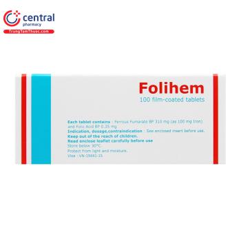 [CHÍNH HÃNG] Thuốc Folihem: Điều trị và phòng ngừa thiếu máu