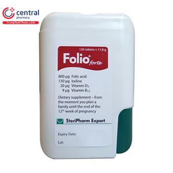 [CHÍNH HÃNG Thuốc Folio forte bổ sung đầy đủ dưỡng chất cho mẹ bầu