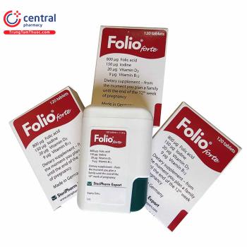 [CHÍNH HÃNG Thuốc Folio forte bổ sung đầy đủ dưỡng chất cho mẹ bầu
