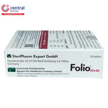 [CHÍNH HÃNG Thuốc Folio forte bổ sung đầy đủ dưỡng chất cho mẹ bầu