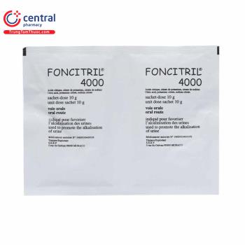 [CHÍNH HÃNG] Thuốc Foncitril 4000 điều trị sỏi niệu, bệnh Gút