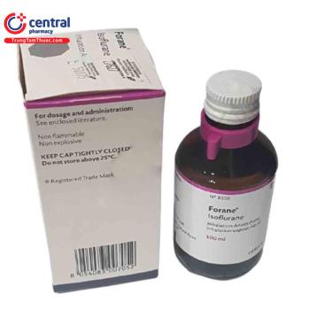 [CHÍNH HÃNG] Thuốc gây mê dùng bằng đường hô hấp Forane 100ml