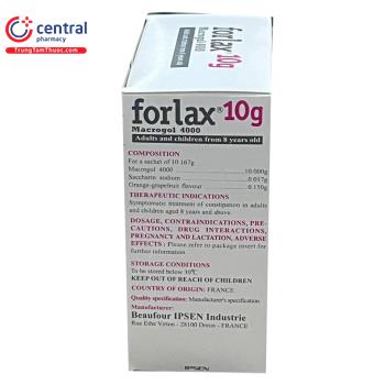 Thuốc Forlax 10g - Thuốc có tác dụng điều trị táo bón