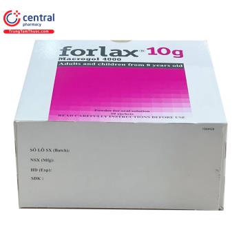 Thuốc Forlax 10g - Thuốc có tác dụng điều trị táo bón