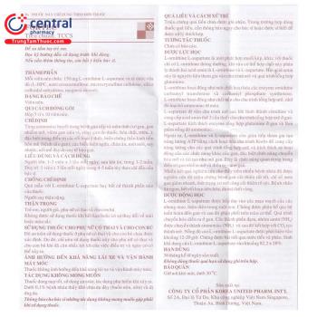 [CHÍNH HÃNG] Thuốc Fortec 150mg điều trị tăng amoniac