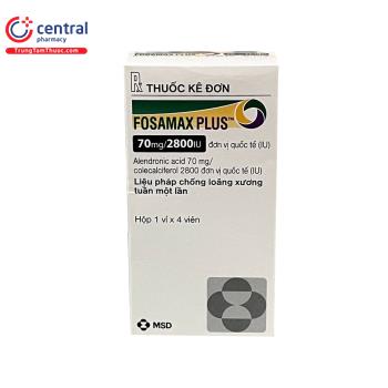 Thuốc Fosamax Plus 70mg/2800IU tăng cường sức khỏe xương khớp