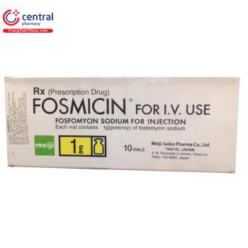 [CHÍNH HÃNG] Thuốc kháng sinh Fosmicin 1g điều trị nhiễm khuẩn