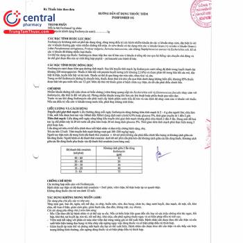 Thuốc Fosfomed 1g điều trị và phòng ngừa nhiễm trùng đường tiết niệu