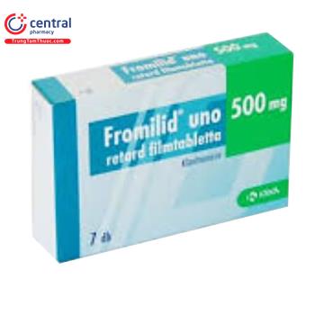 Thuốc Fromilid Uno 500mg - thuốc kháng sinh điều trị nhiễm khuẩn