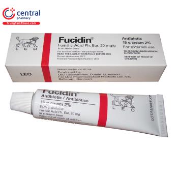 [CHÍNH HÃNG] Thuốc Fucidin Cream 15g trị viêm nang, bỏng & mụn nhọt
