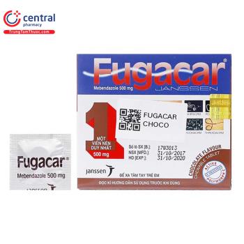 Thuốc Fugacar 500mg vị chocolate: Tác dụng - Chỉ định, cách dùng