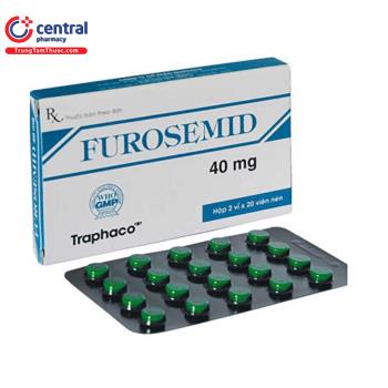 [CHÍNH HÃNG] Thuốc lợi tiểu Furosemid 40mg Traphaco điều trị phù