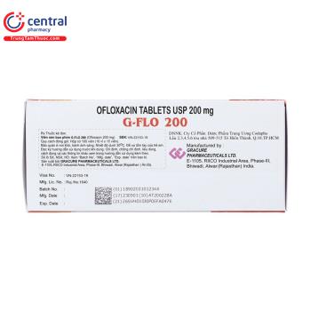Thuốc G-Flo 200 - Điều trị các nhiễm khuẩn nghiêm trọng ở đường tiết niệu