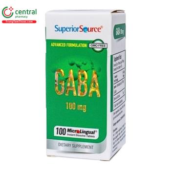 Thuốc Gaba 100mg Superior Source - Giúp giảm căng thẳng và ngủ ngon