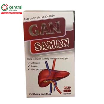 Thuốc Gan Saman giúp hỗ trợ tăng cường chức năng gan, giải độc gan