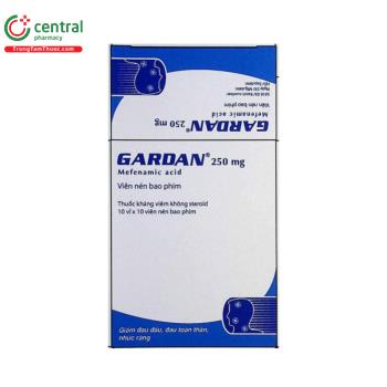 Thuốc Gardan 250mg giảm nhanh các cơn đau từ nhẹ đến trung bình