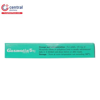Thuốc Gasmotin 5mg - Thuốc chống viêm loét dạ dày