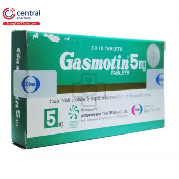 Thuốc Gasmotin 5mg - Thuốc chống viêm loét dạ dày