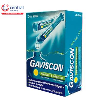 Thuốc Gaviscon 10ml - Thuốc trị bệnh đau, trào ngược dạ dày