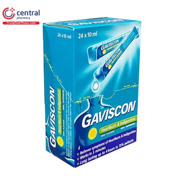 Thuốc Gaviscon 10ml - Thuốc trị bệnh đau, trào ngược dạ dày