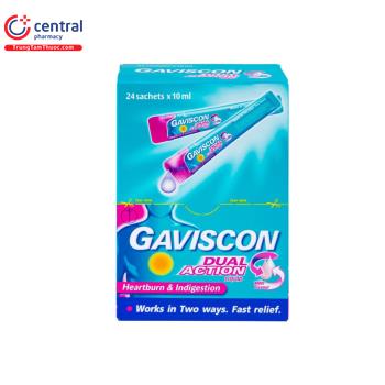 Thuốc Gaviscon Dual Action - Điều trị trào ngược dạ dày thực quản