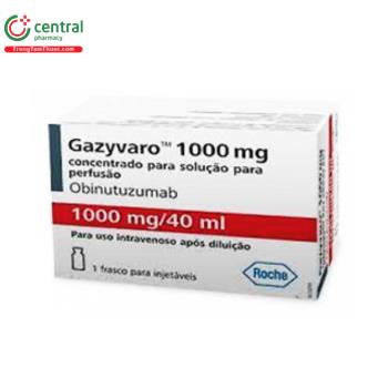 Thuốc Gazyva 1000mg/40ml điều trị bệnh bạch cầu lymphocytic mãn tính