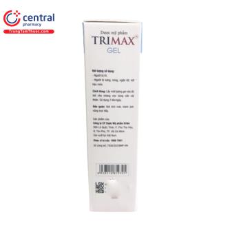 Thuốc Gel Trimax hỗ trợ giảm đau rát, ngứa, sưng hậu môn do trĩ