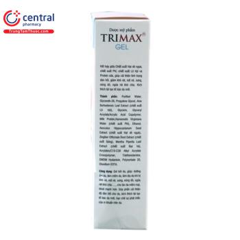 Thuốc Gel Trimax hỗ trợ giảm đau rát, ngứa, sưng hậu môn do trĩ