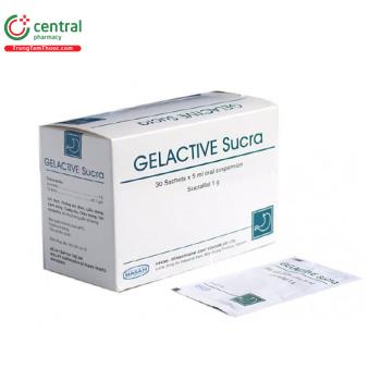 Thuốc uống Gelactive Sucra 1g - Giảm nhanh triệu chứng bệnh dạ dày