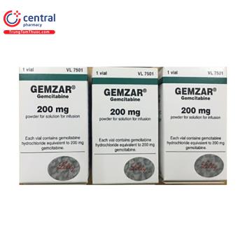 Thuốc Gemzar 200mg - thuốc điều trị ung thư phổi, ung thư vú di căn