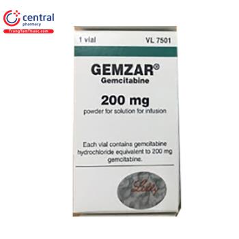 Thuốc Gemzar 200mg - thuốc điều trị ung thư phổi, ung thư vú di căn