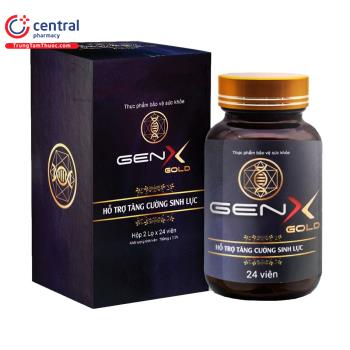 [CHÍNH HÃNG] Thuốc Gen X Gold (lọ 24 viên) - Sung mãn phái mạnh