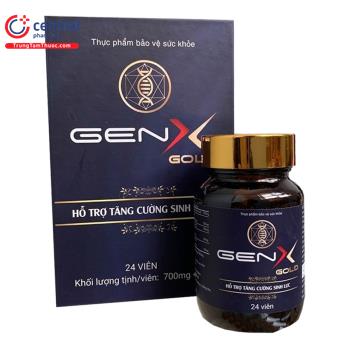 [CHÍNH HÃNG] Thuốc Gen X Gold (lọ 24 viên) - Sung mãn phái mạnh