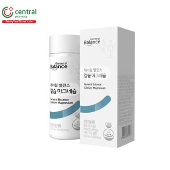 Thuốc General Balance Calcium Magnesium - Hỗ trợ xương khớp chắc khỏe