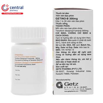 Thuốc Getino B 300mg: Chỉ định, liều dùng và lưu ý sử dụng
